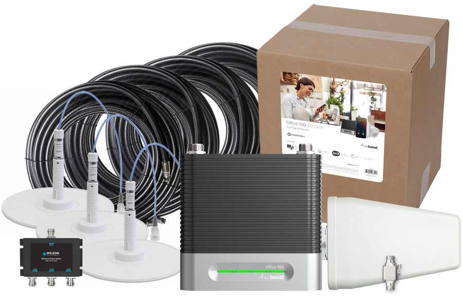 weBoost Office 100 - Exclusive Max Coverage Bundle – Wilson Signal Booster