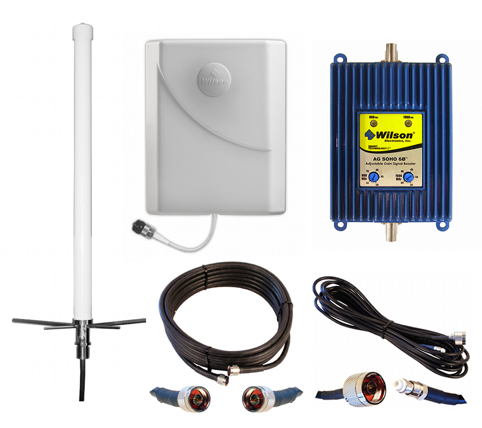 Wilson 841245 AG SOHO 60 dB Dual-Band Omni Signal Booster Kit – Wilson ...